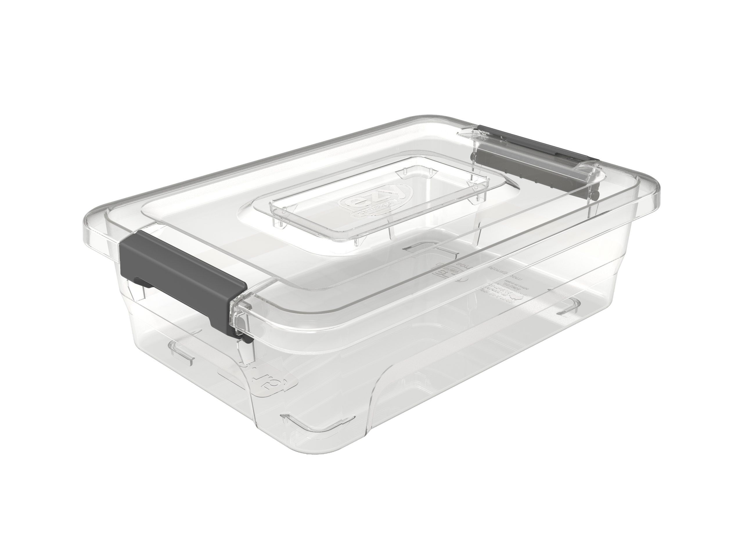 1.5L Clip Lock Container Clear — Ezy Storage