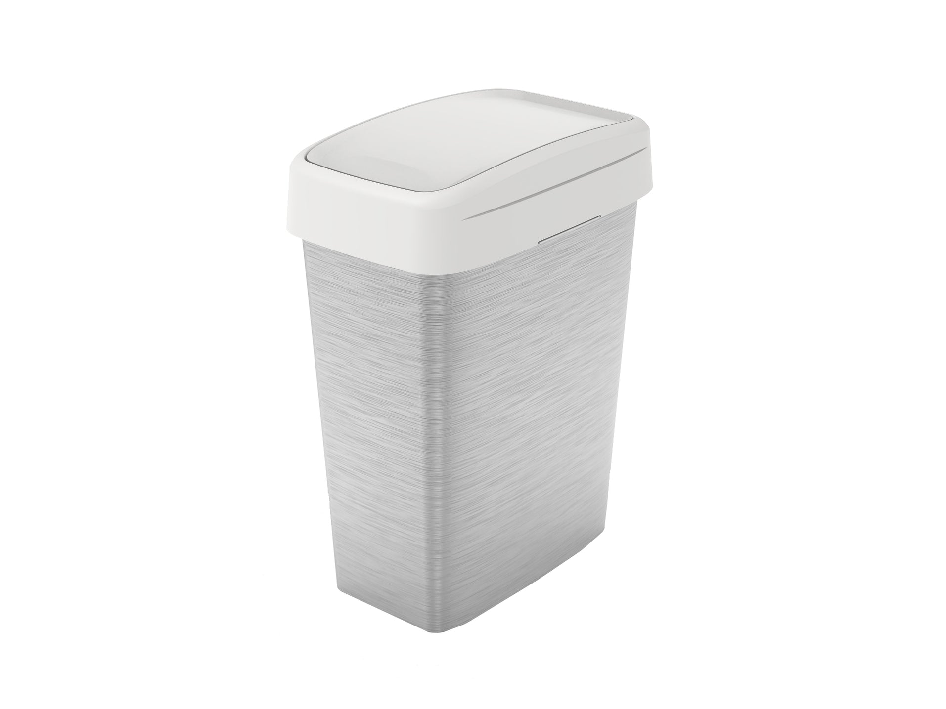 Home 30L Rectangle Slim Swing Lid Bin IML