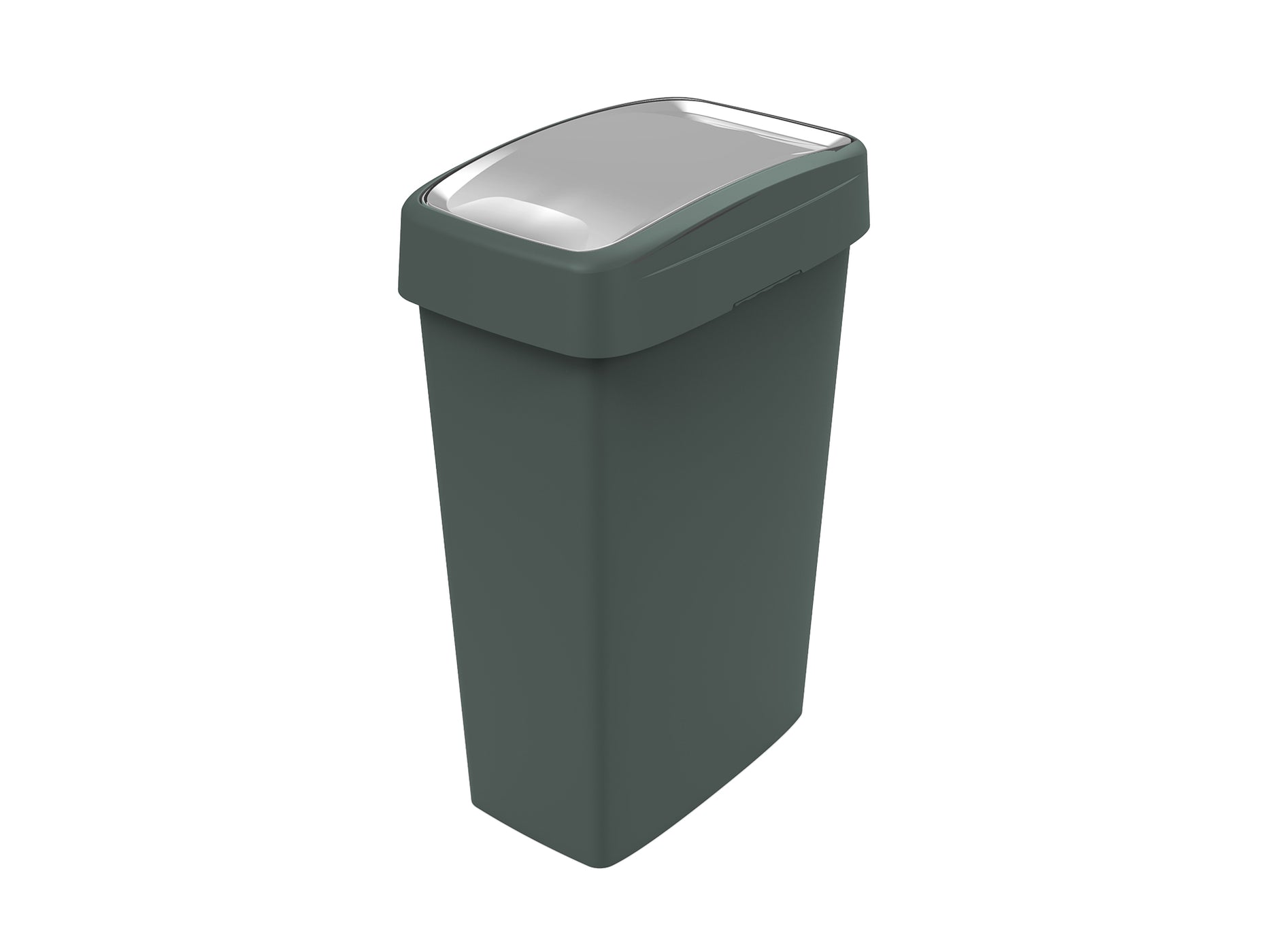 50L Rectangle Slim Swing Lid Bin — Ezy Storage