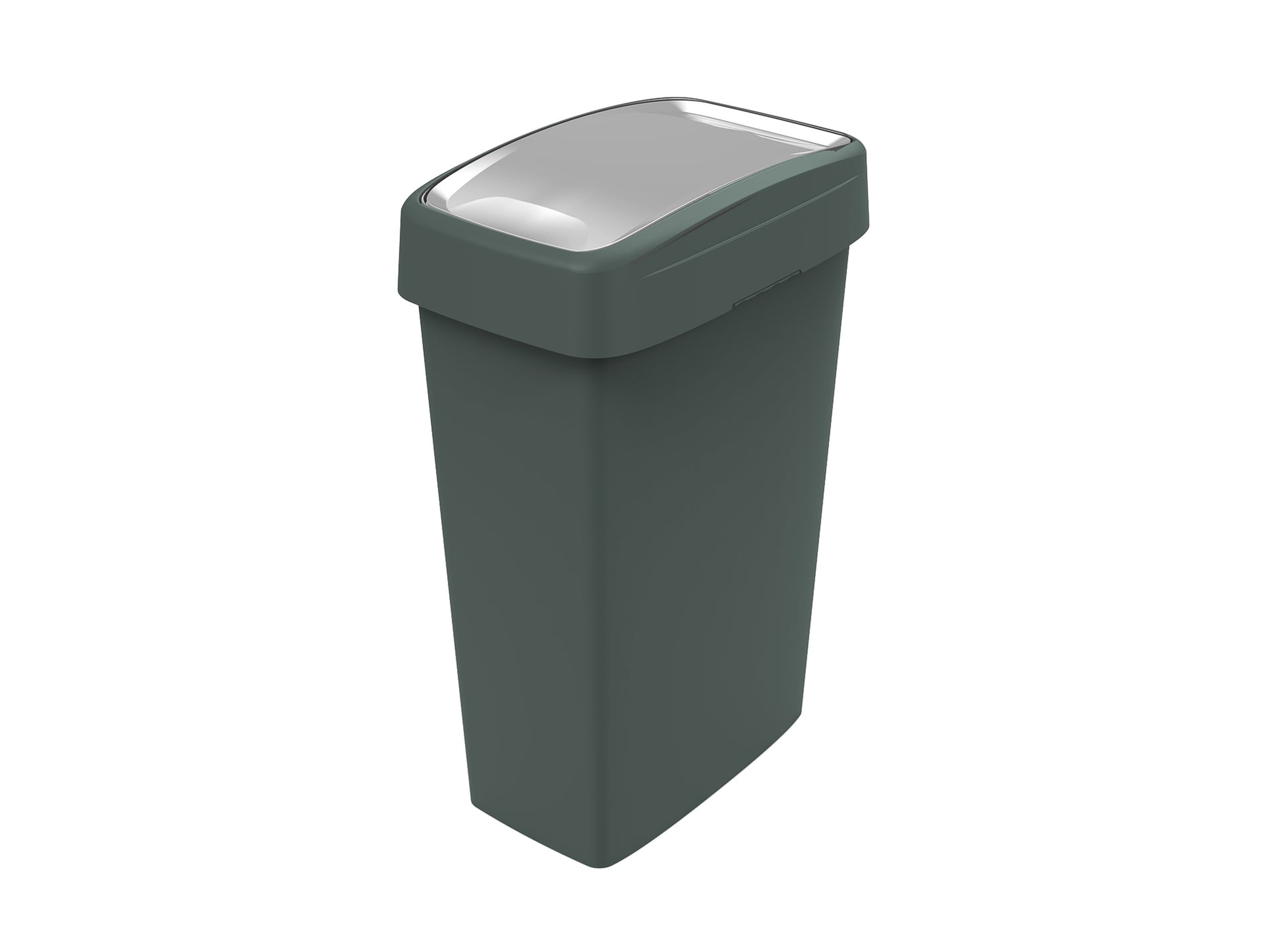 50L Rectangle Slim Swing Lid Bin — Ezy Storage
