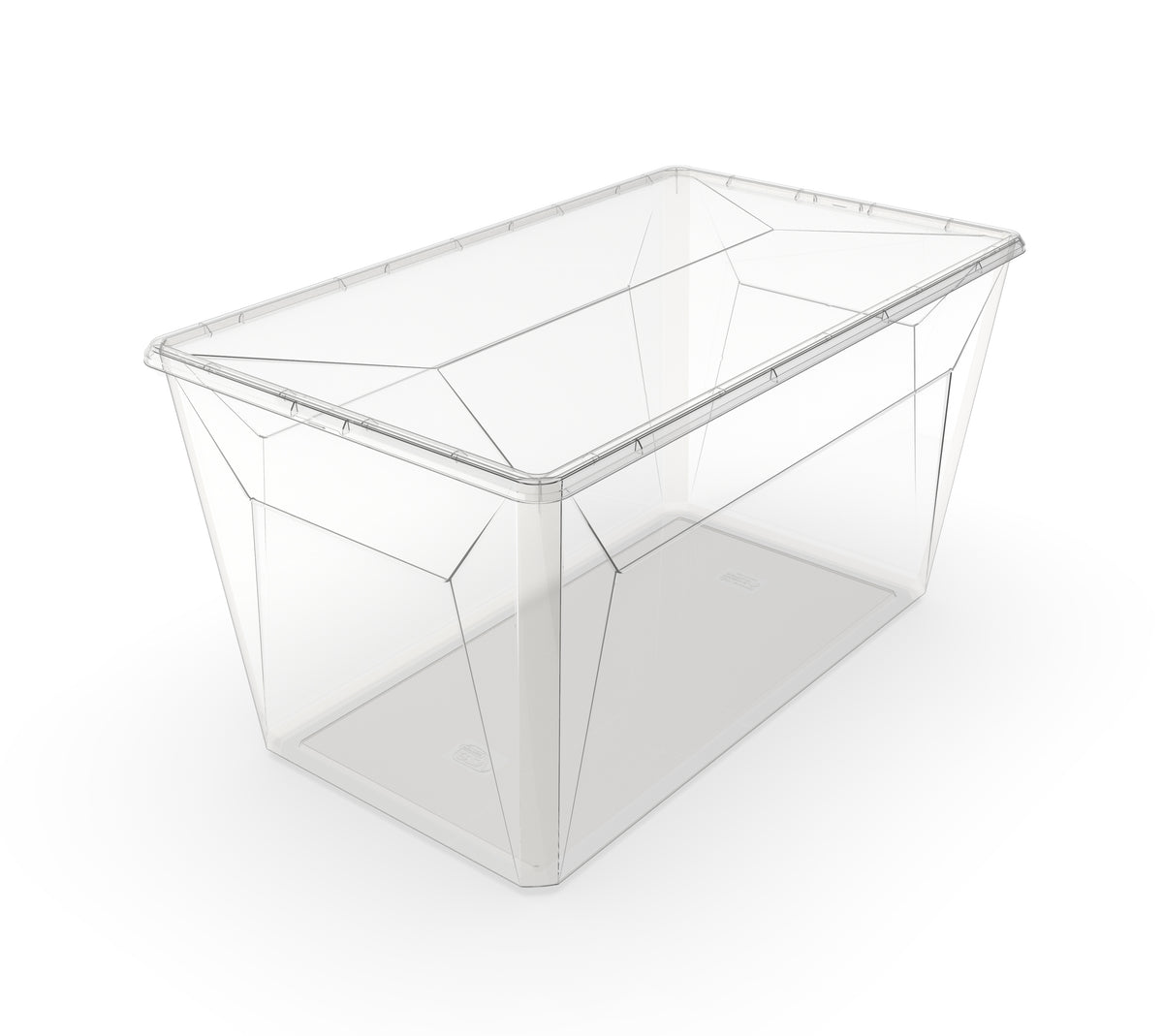 Karton 80L Storage Box Clear — Ezy Storage