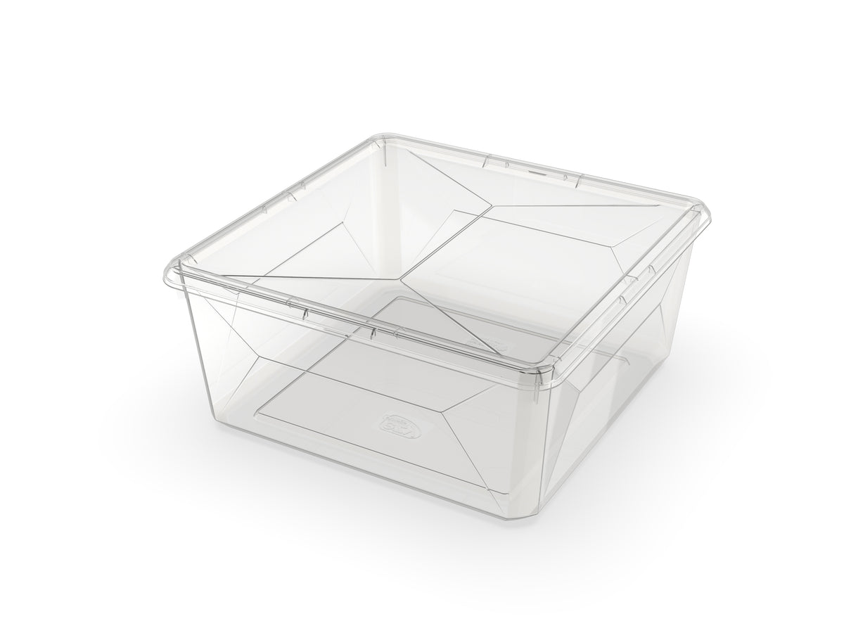 9.2L Karton With Lid Clear — Ezy Storage