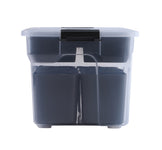 8L Sort It Container With 6 Deep Cups + Insert Tray Clear