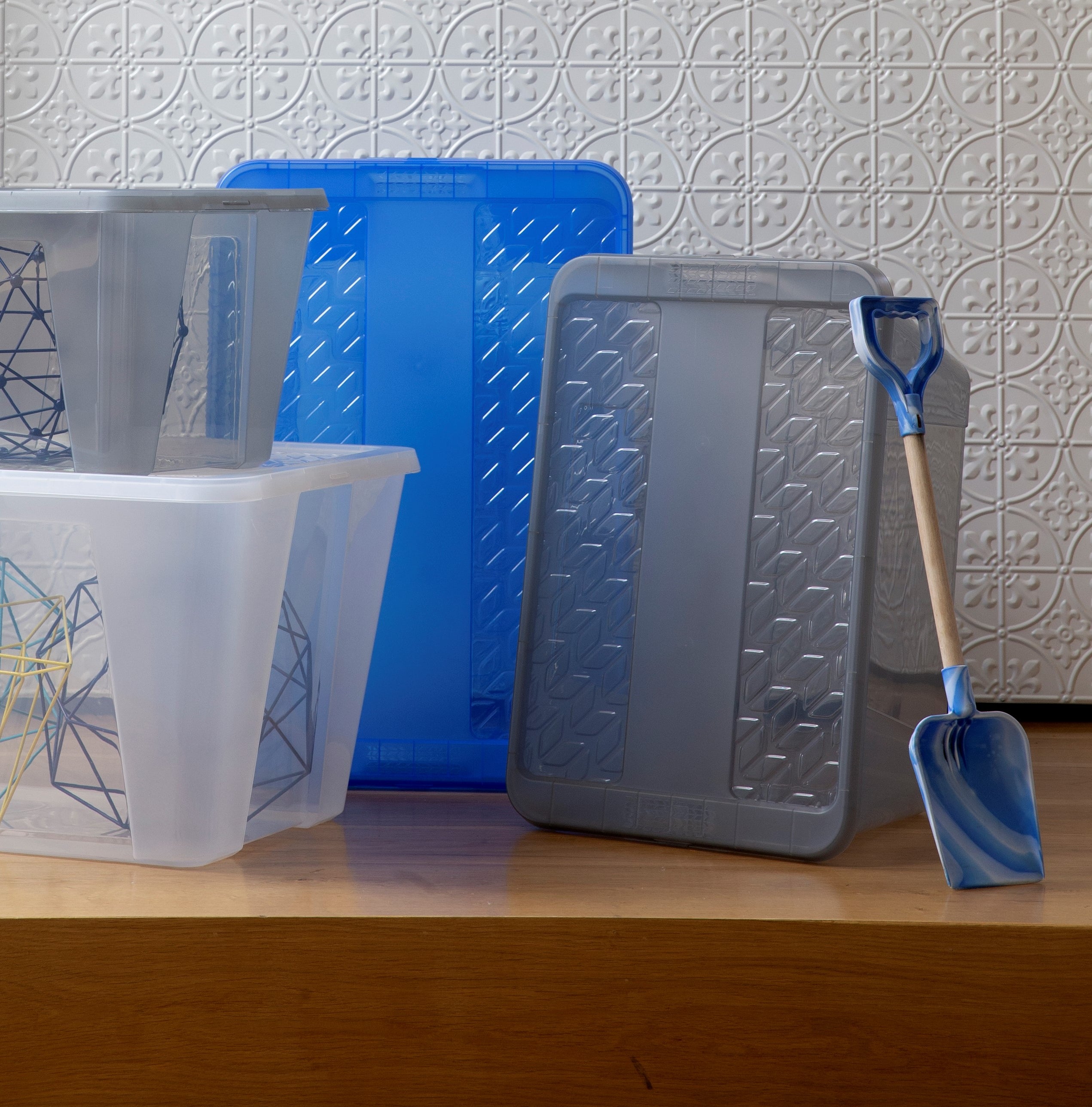 50L Snap Lock Storage Box Clear — Ezy Storage